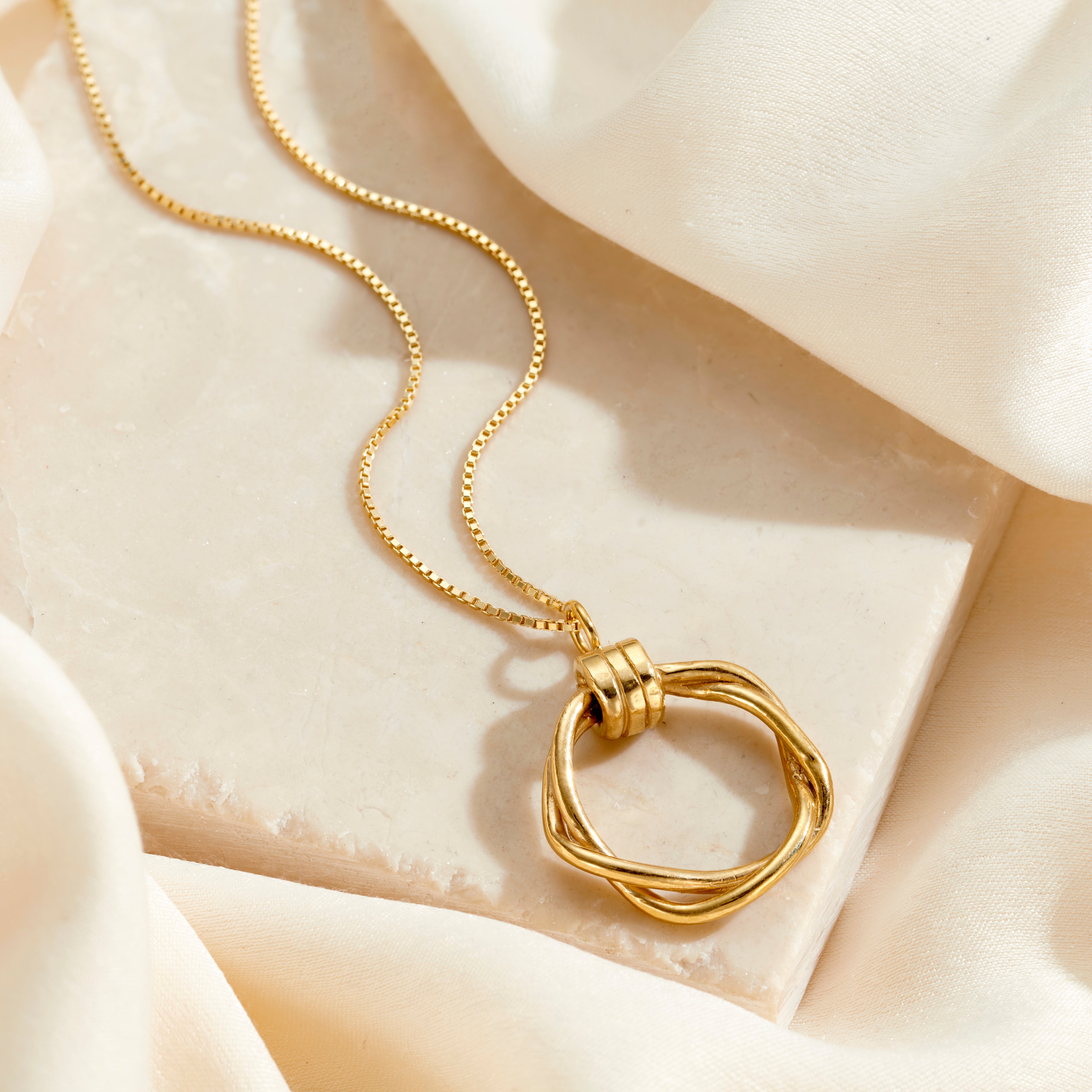 Delta Circle Pendant Necklace | Posh Totty Designs