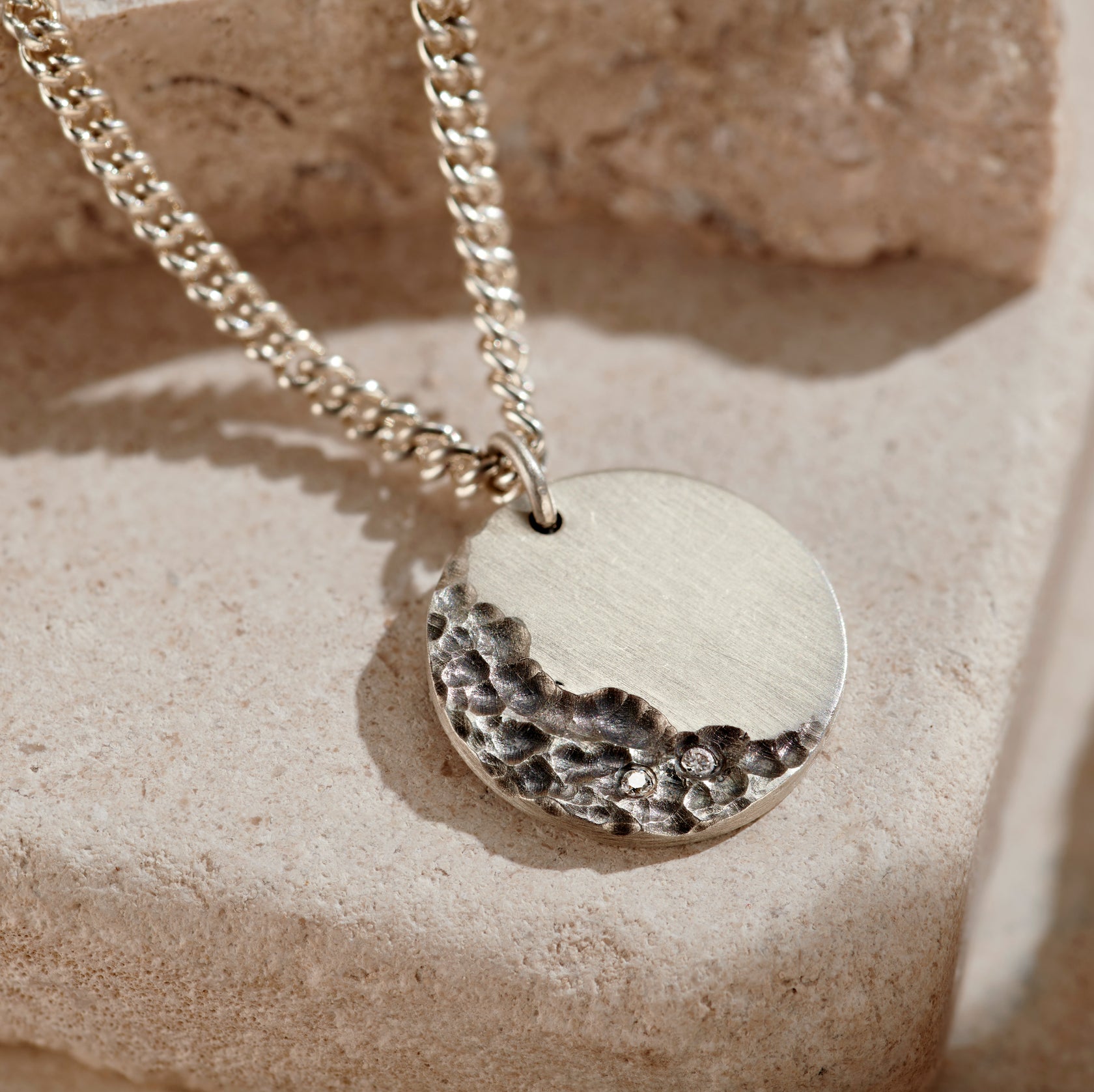 Personalised Strata Disc Necklace | Posh Totty Designs